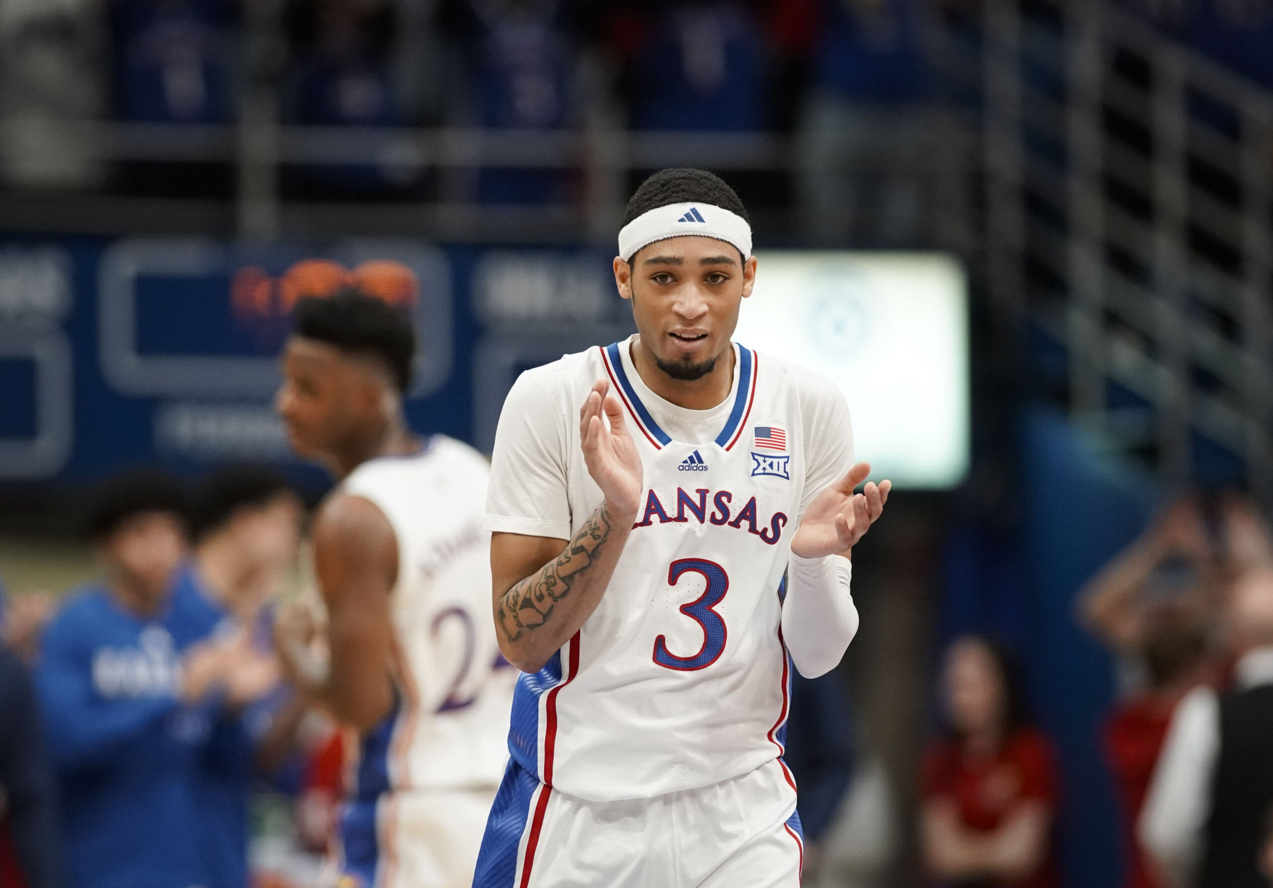 Dajuan Harris displays more assertiveness in KU’s win over Oklahoma ...